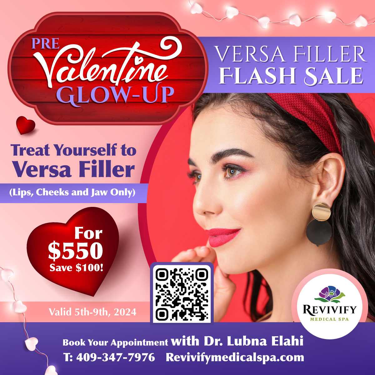 Pre-Valentine Glow-Up: Versa Filler Flash Sale - Revivify Medical Spa ...