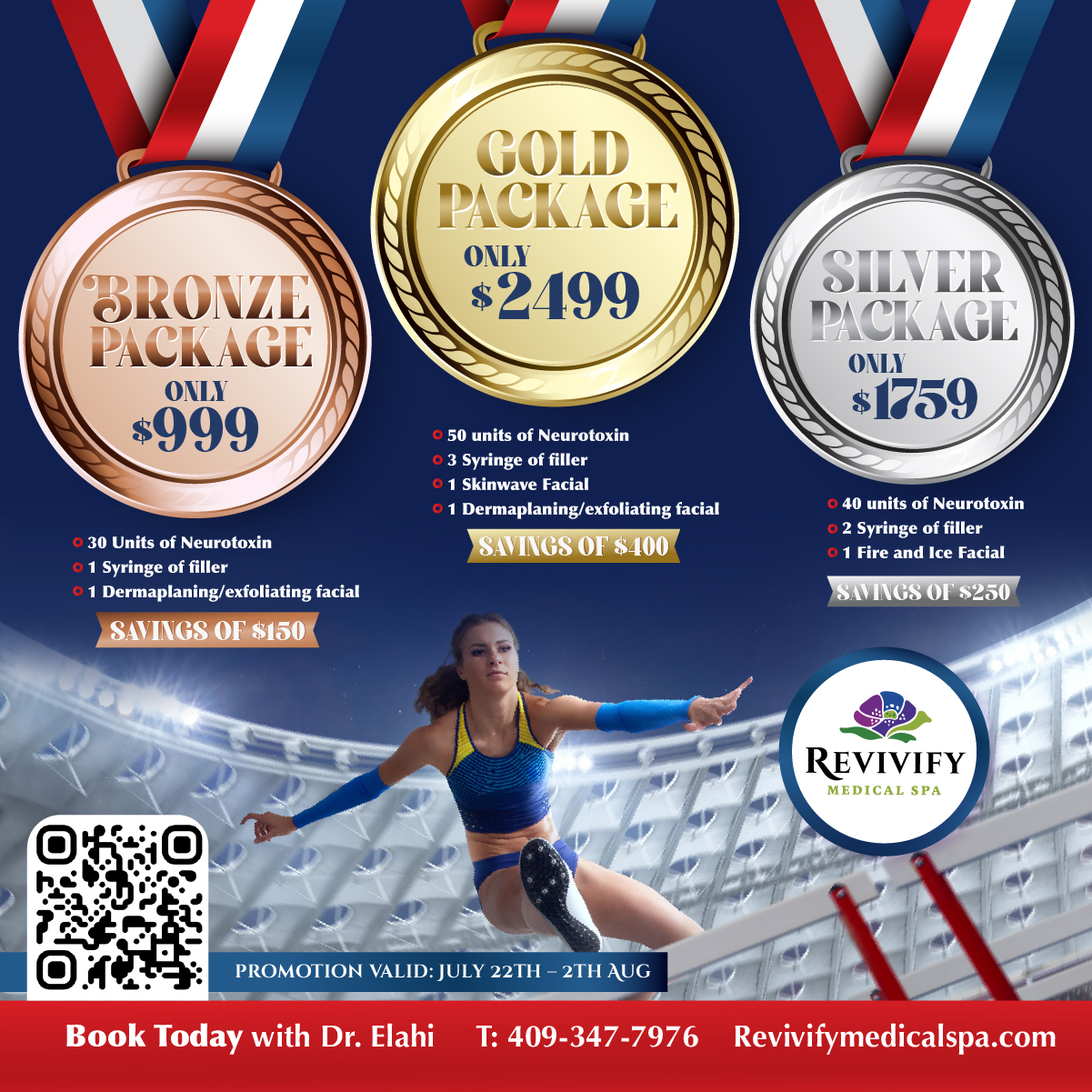 Olympic Packages Specials - Revivify Medical Spa - Beaumont TX